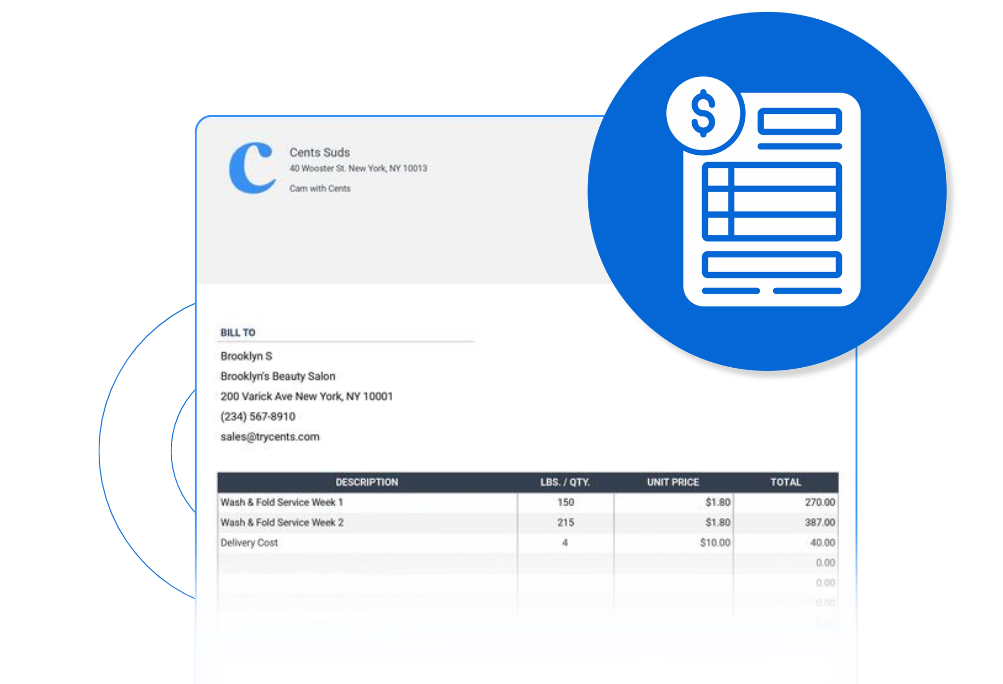 Laundry Invoice Template for Commercial Laundry [Free Download]